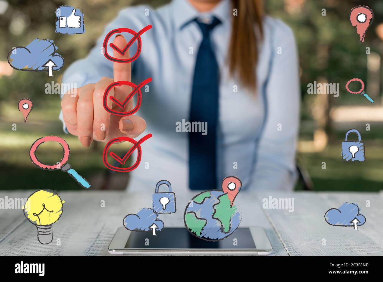 Free Sketch Of Digital Technology Information With Infographic Element ...