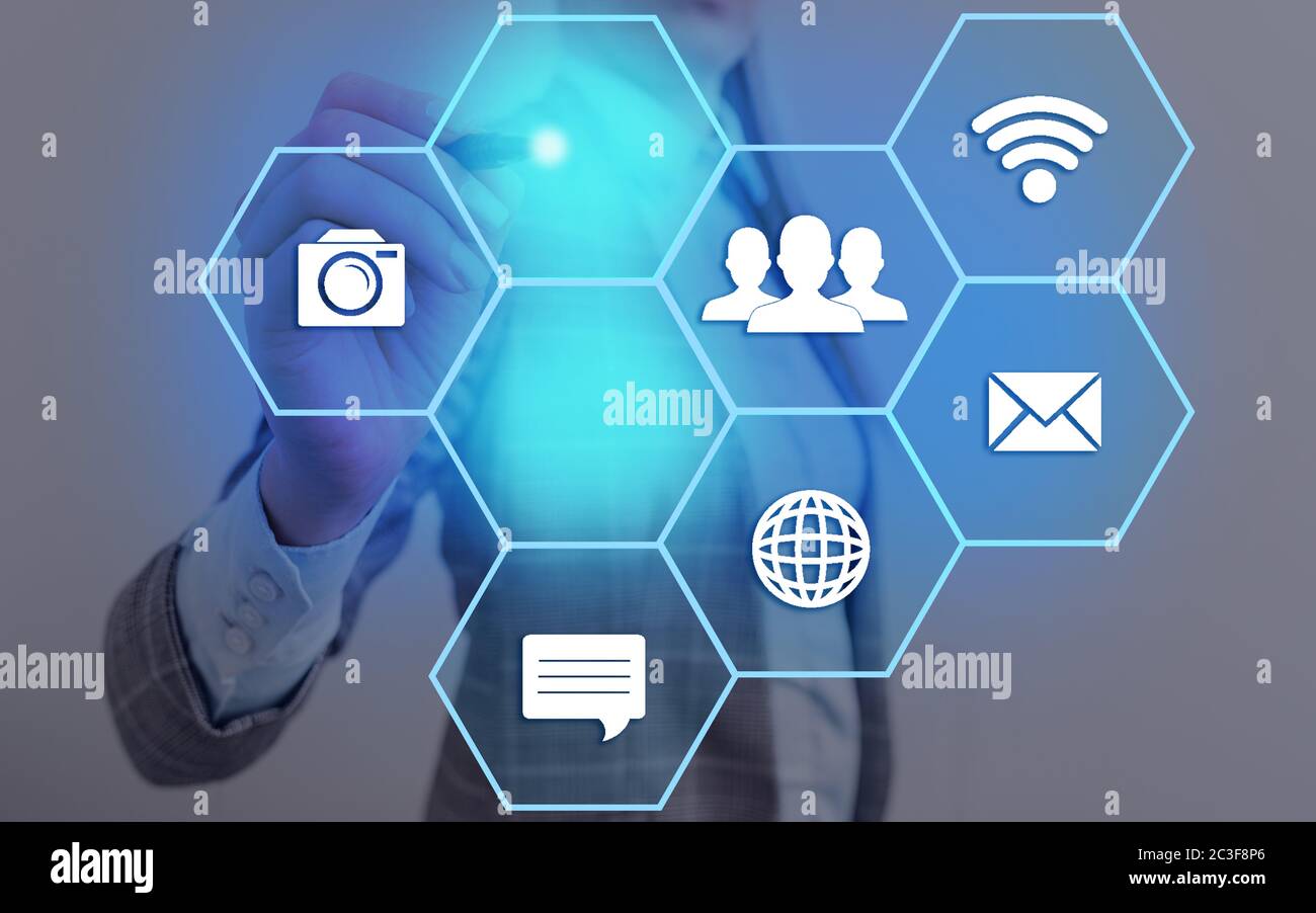 Grids And Different Set Up Of The Icons Latest Digital Technology ...