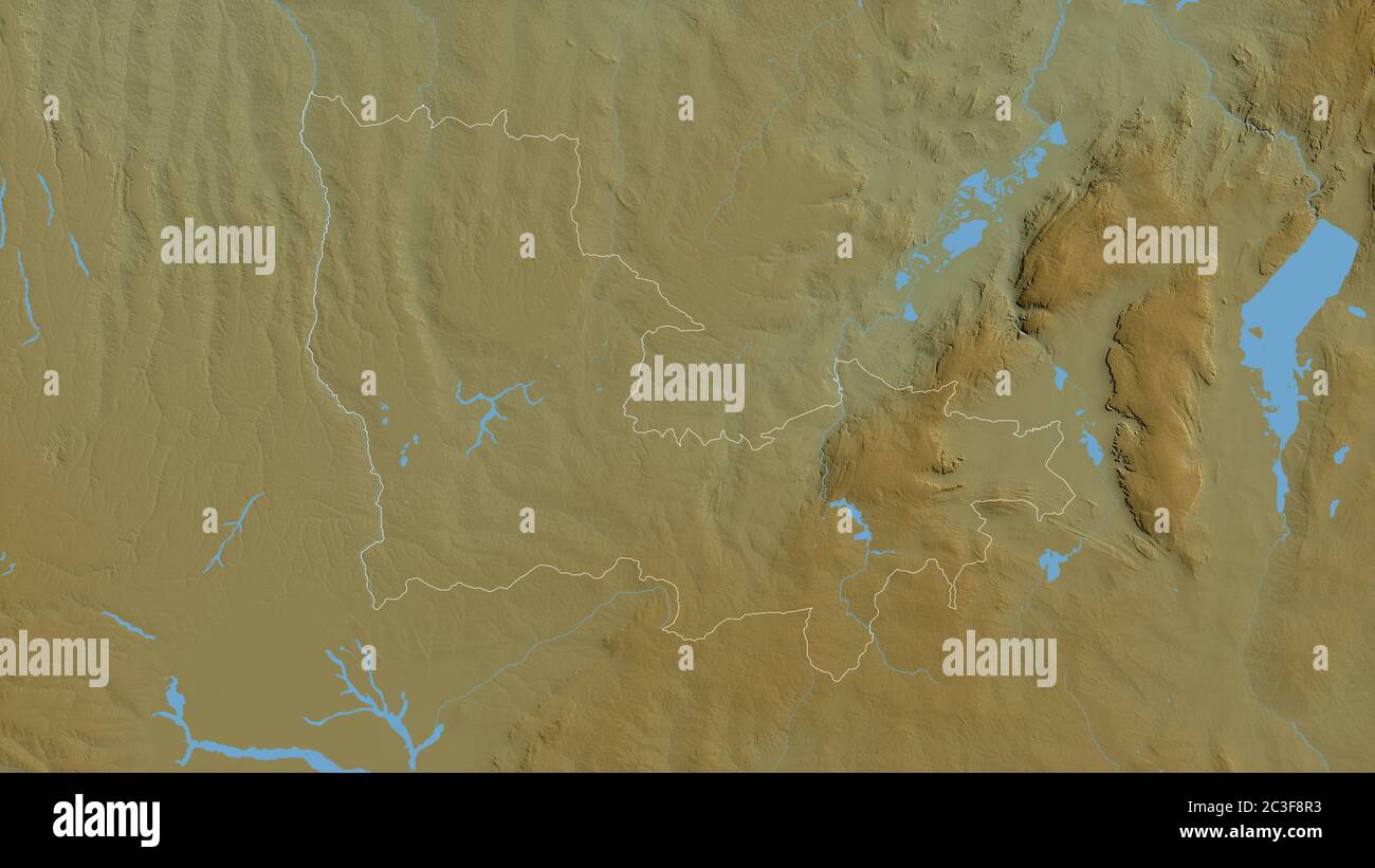 Lualaba, province of Democratic Republic of the Congo. Colored shader ...