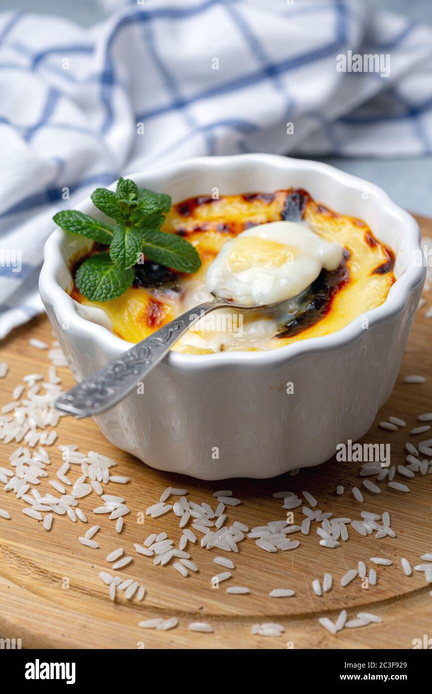 Traditional turkish rice pudding hi-res stock photography and images ...