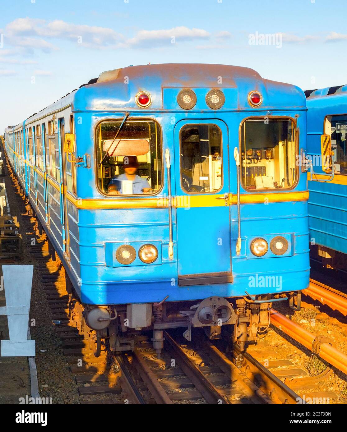Kyiv metro underground train Ukraine Stock Photo - Alamy