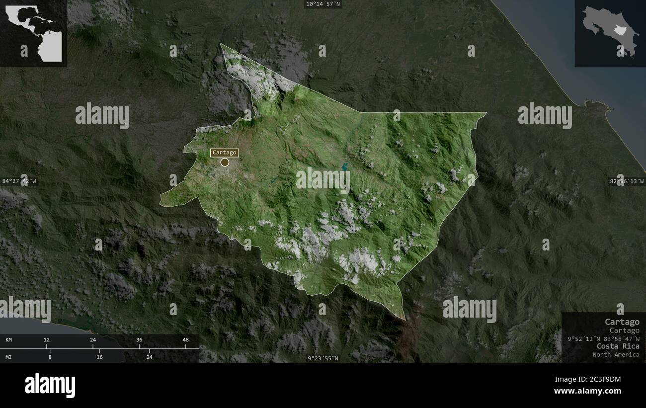 Satellite view costa rica country hi-res stock photography and images ...