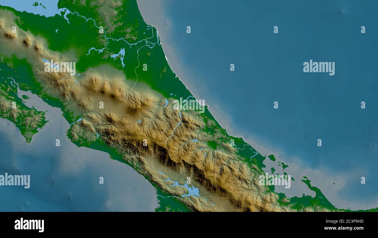 Limon province map hi-res stock photography and images - Alamy