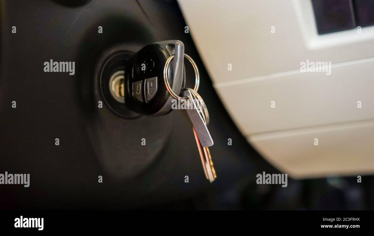 Close up the car key Stock Photo - Alamy