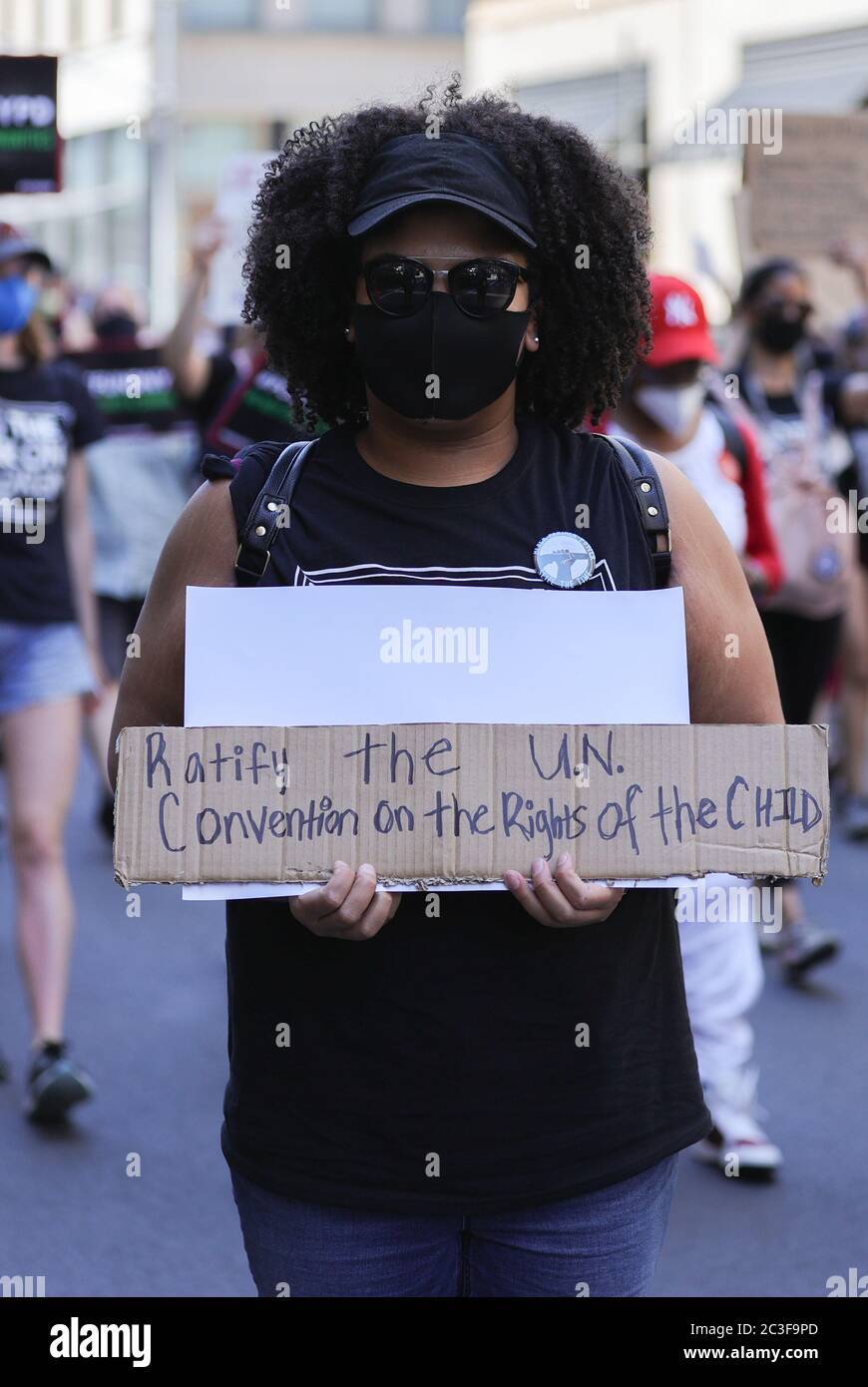 New York, USA, June 19, 2020 - Juneteenth celebration and rally today ...