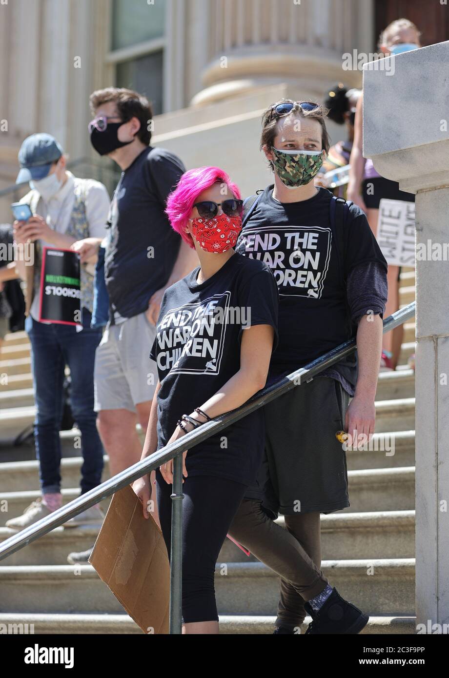 New York, USA, June 19, 2020 - Juneteenth celebration and rally today ...