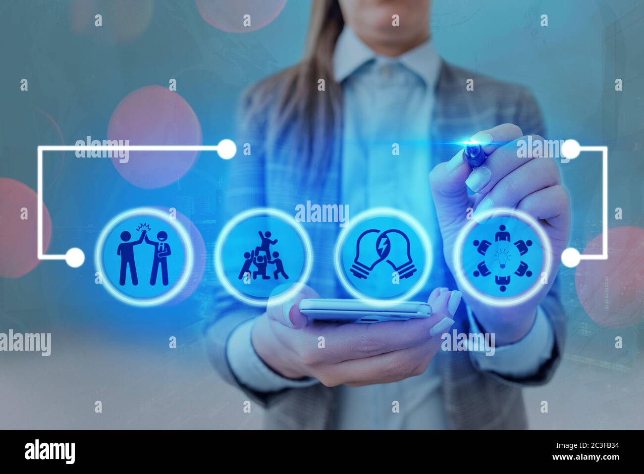 Information Digital Technology Network Connection Infographic Elements ...