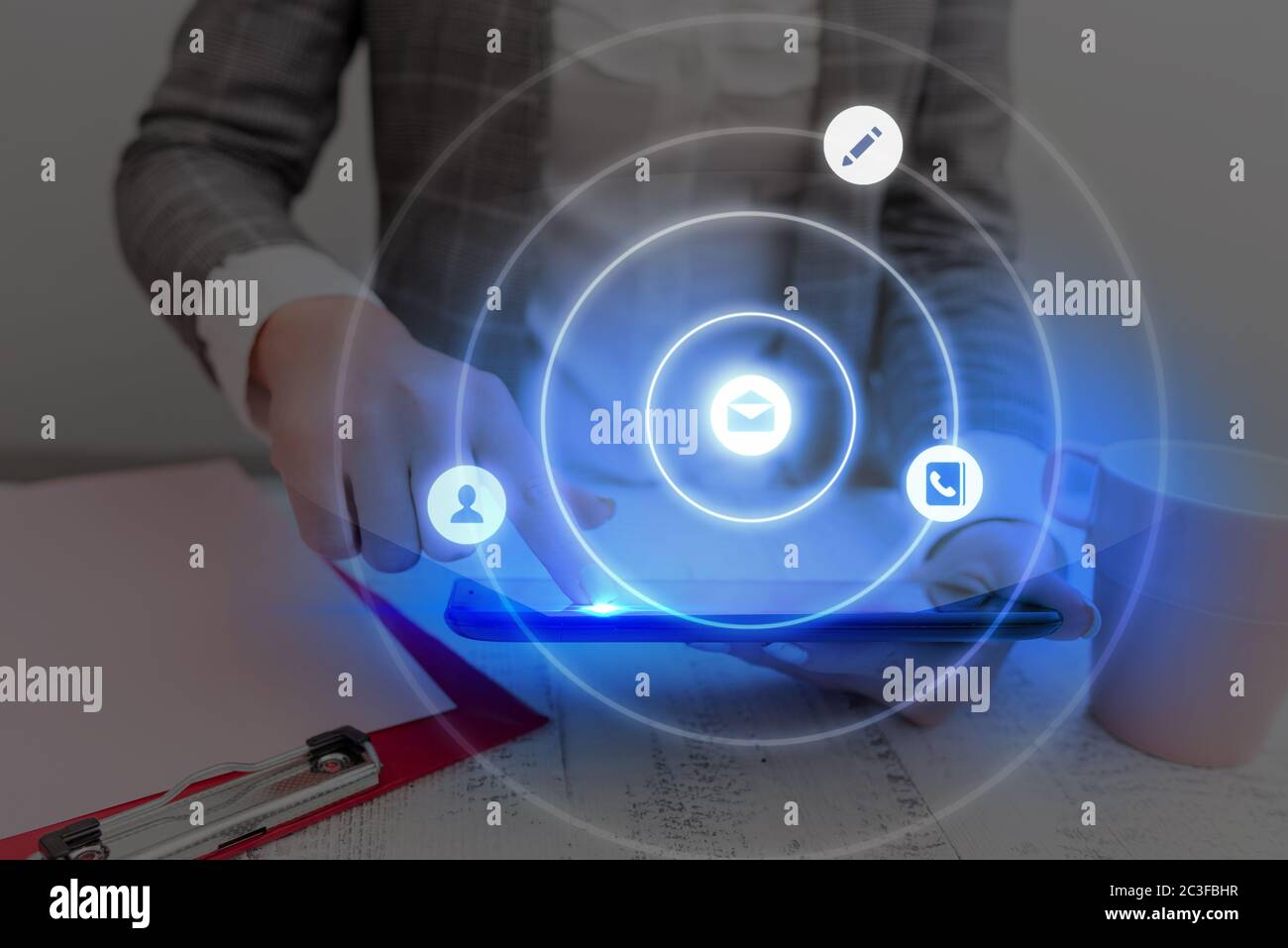 Information Digital Technology Network Connection Infographic Elements ...