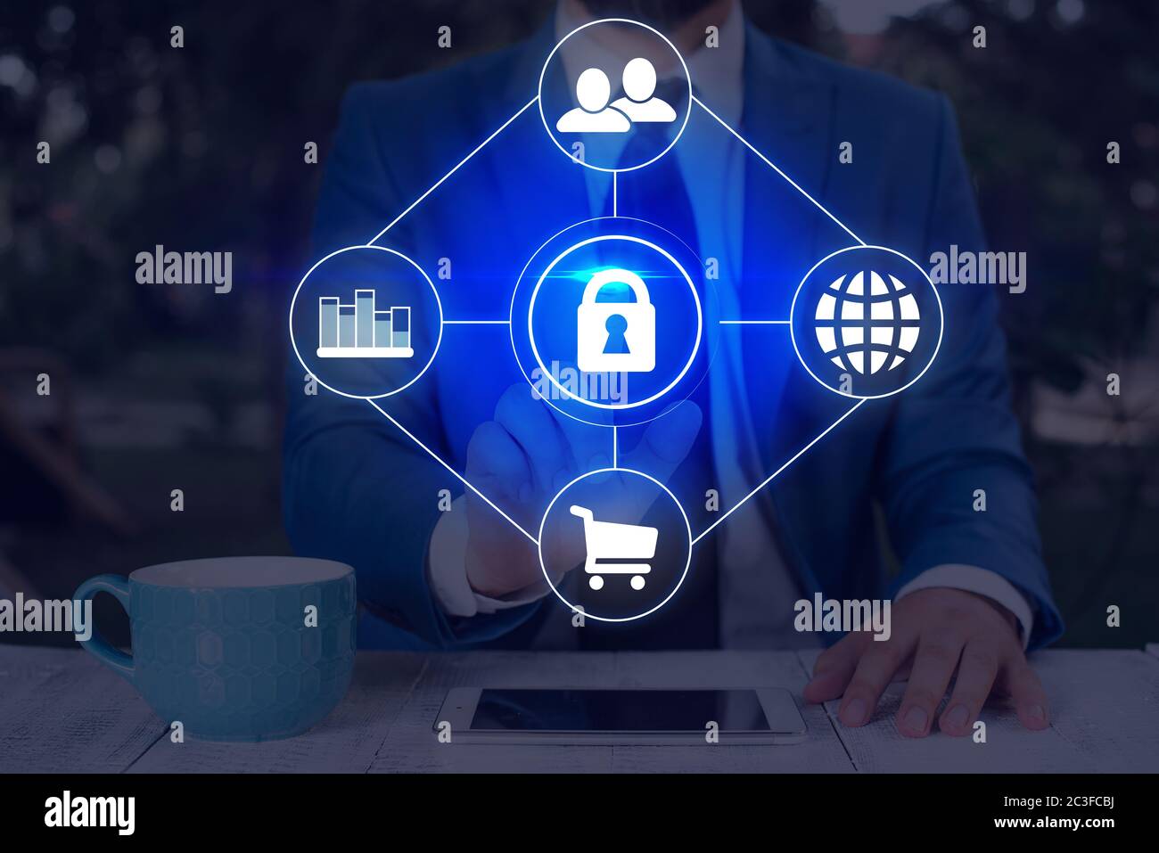 Information Digital Technology Network Connection Infographic Elements ...