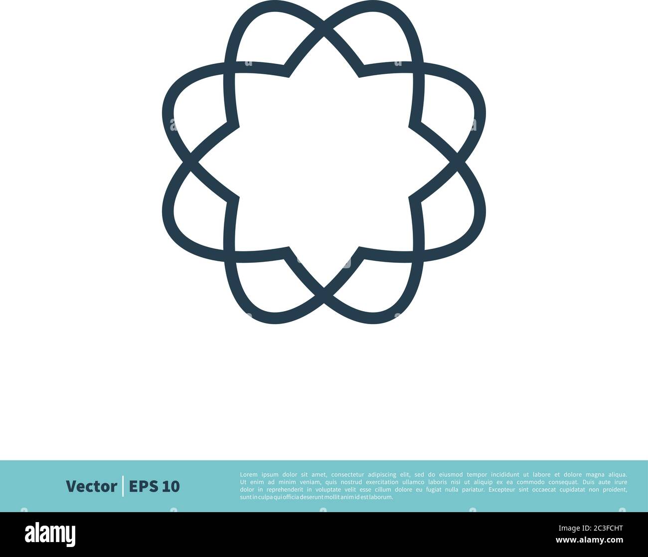 Atom Nuclear Icon Vector Logo Template Illustration Design. Vector EPS ...