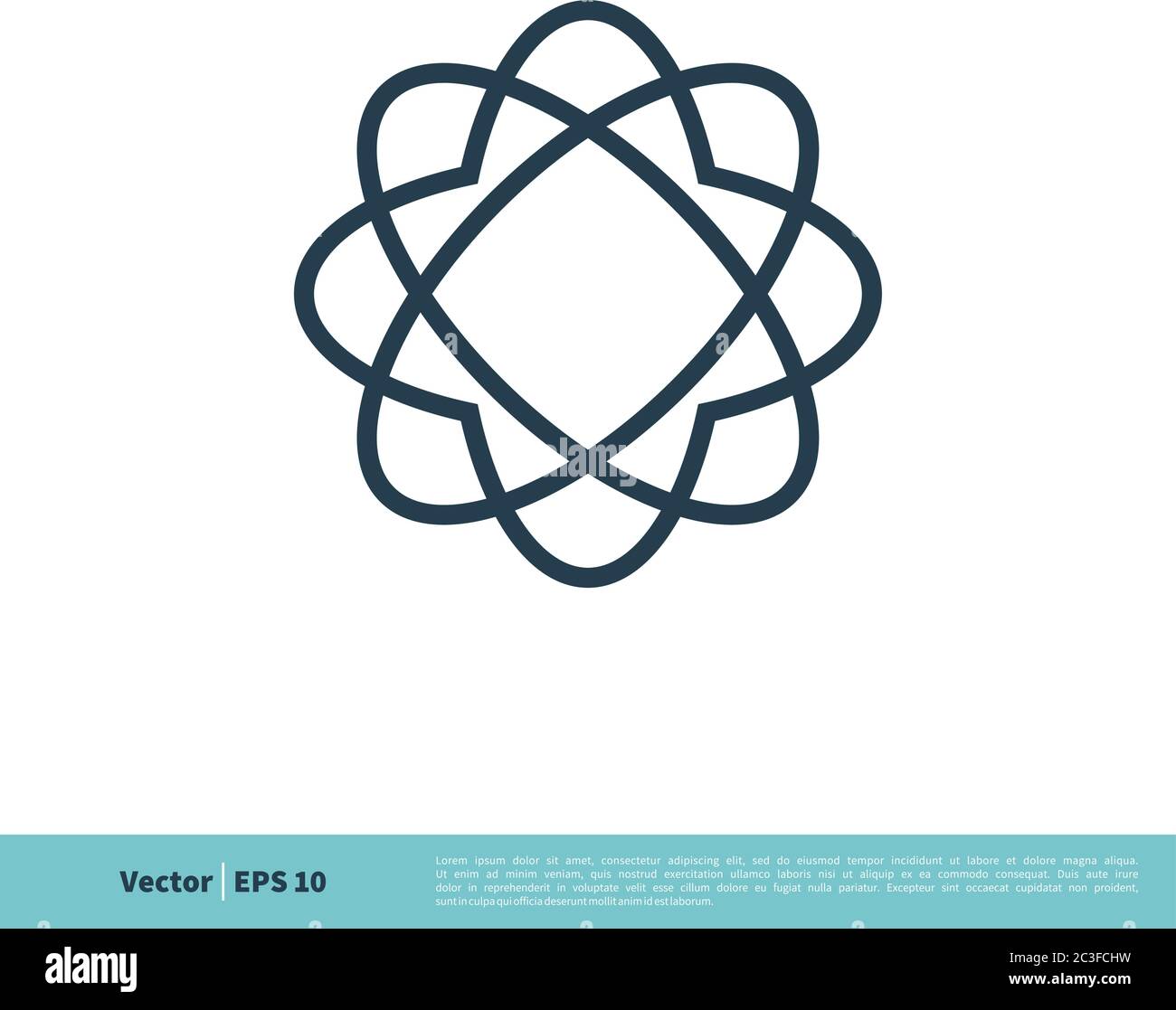 Atom Nuclear Icon Vector Logo Template Illustration Design. Vector EPS ...