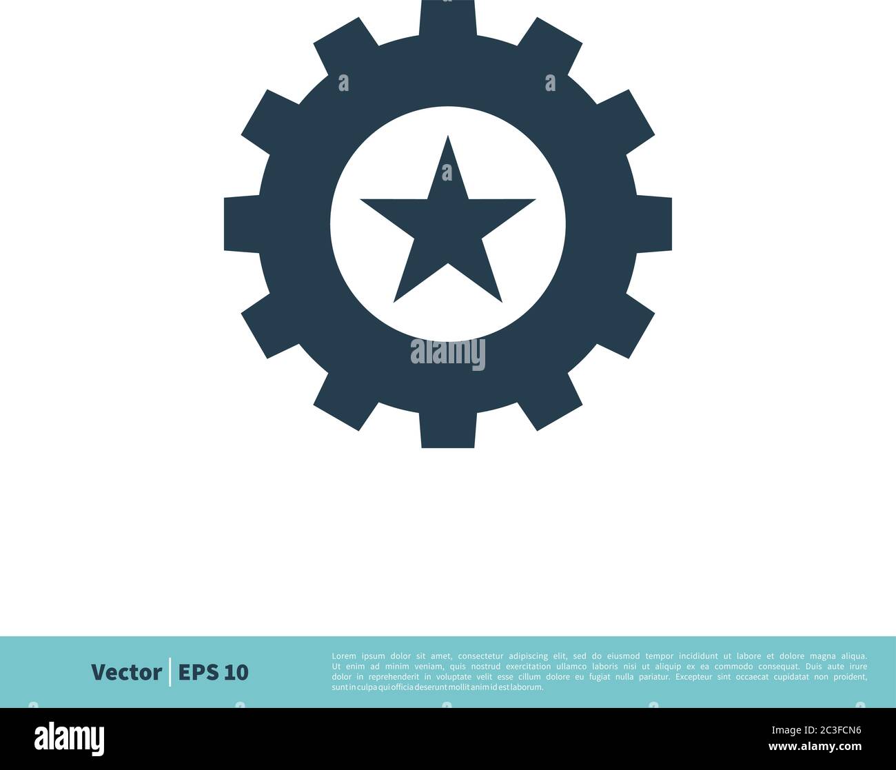 Gear Star Icon Vector Logo Template Illustration Design. Vector EPS 10 ...