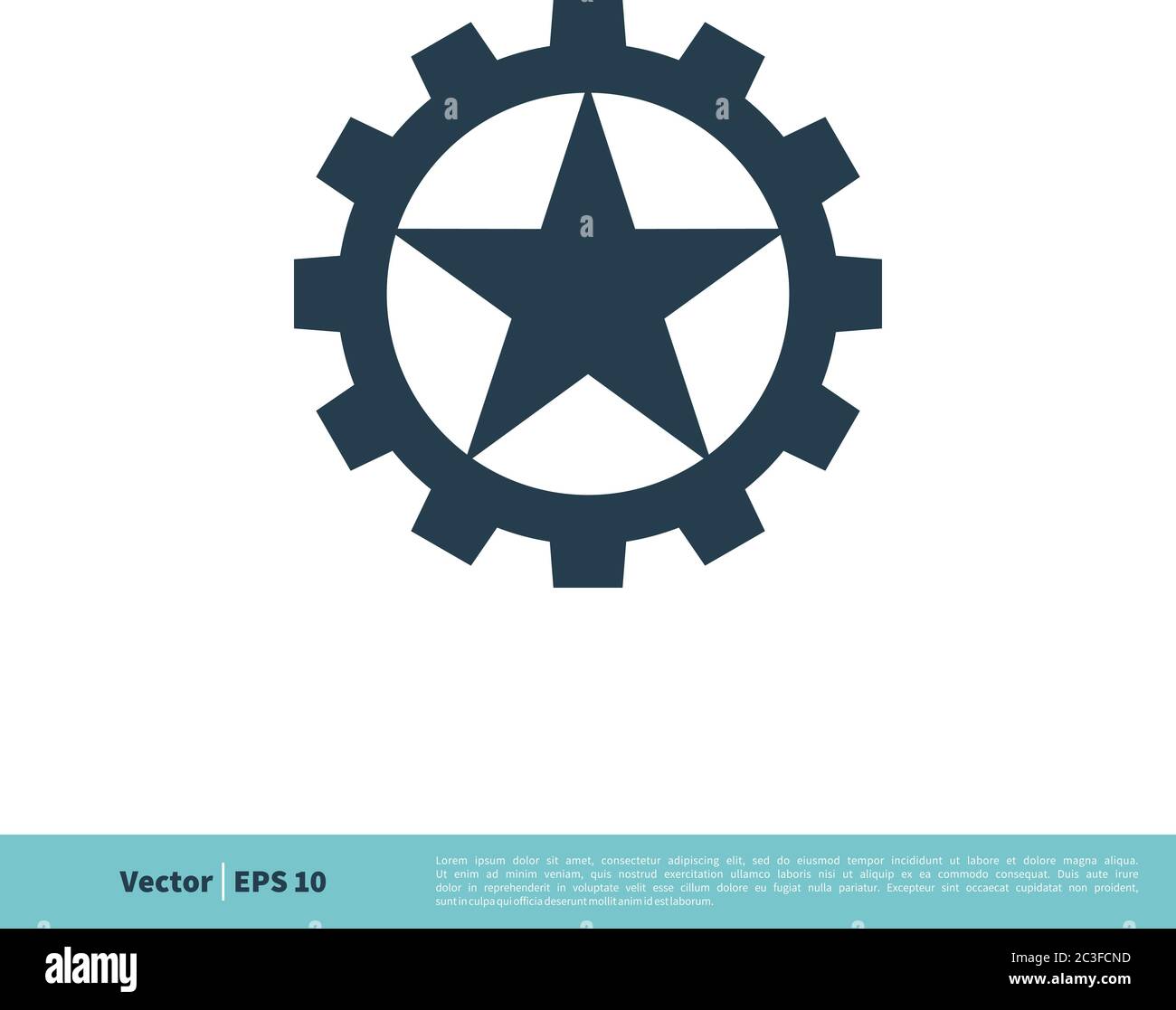 Gear Star Icon Vector Logo Template Illustration Design. Vector EPS 10 ...