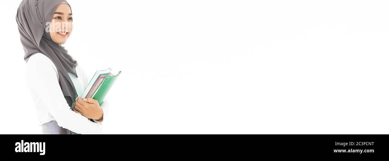 School student with hijab Cut Out Stock Images & Pictures - Alamy