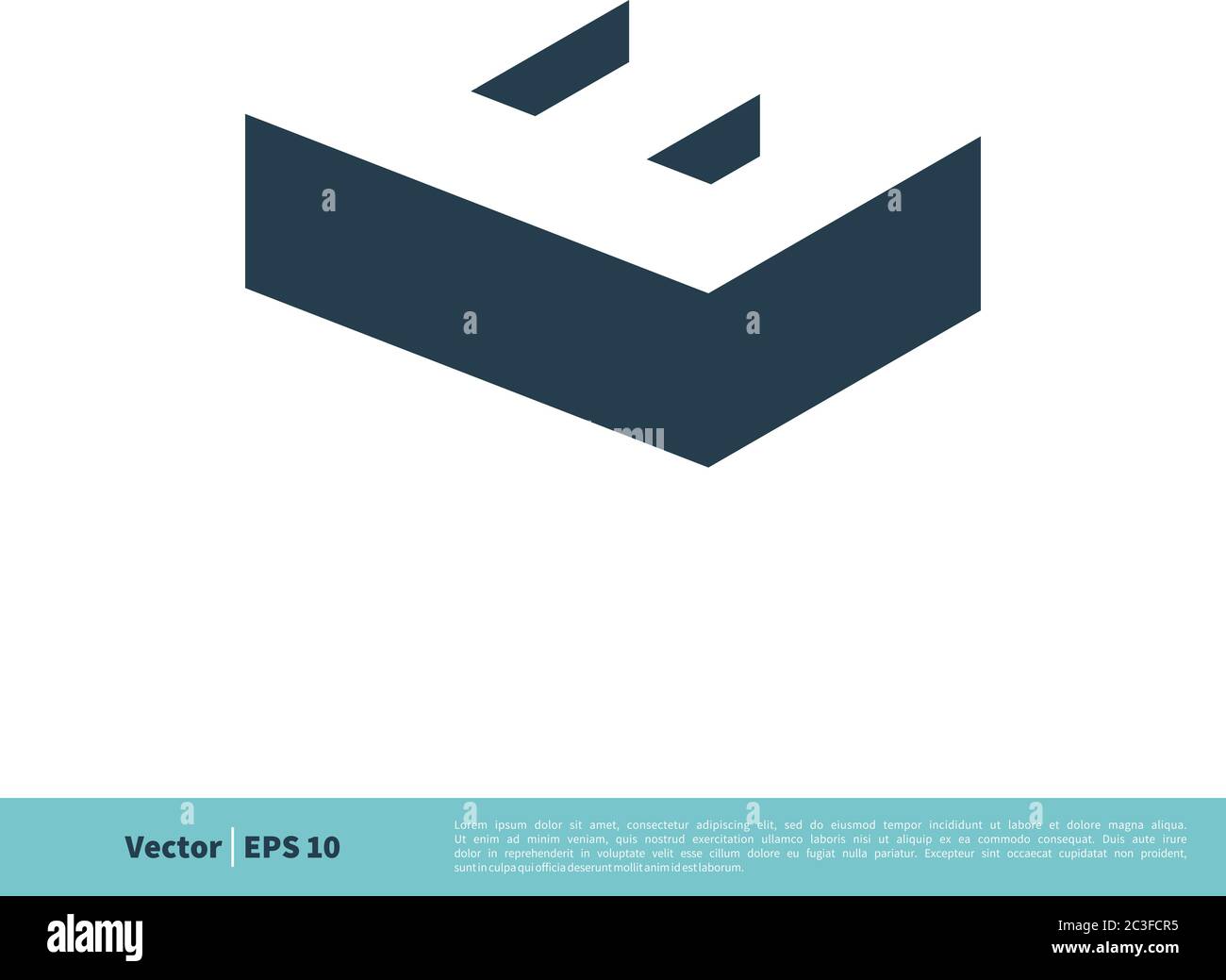 E Letter Brick Icon Vector Logo Template Illustration Design. Vector ...