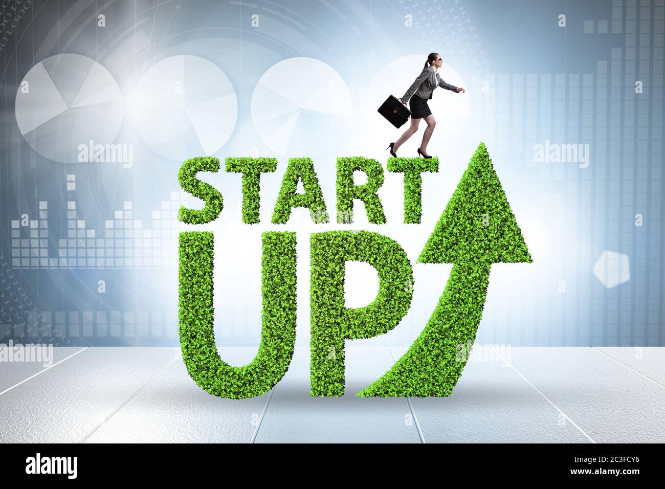 Concept of green start-up and venture capital Stock Photo - Alamy