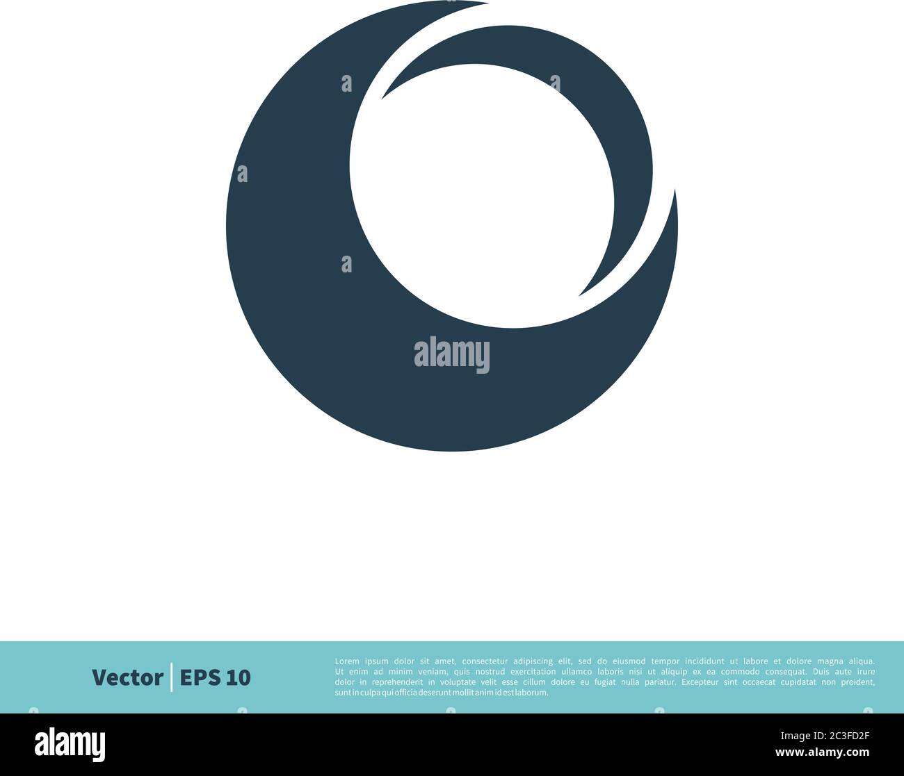 Circle Ring Swoosh Icon Vector Logo Template Illustration Design ...