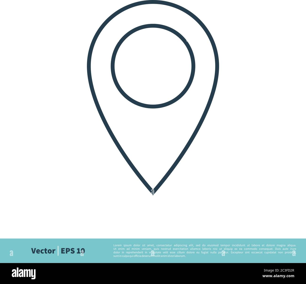 Point / Pin Map Icon Vector Logo Template Illustration Design. Vector ...