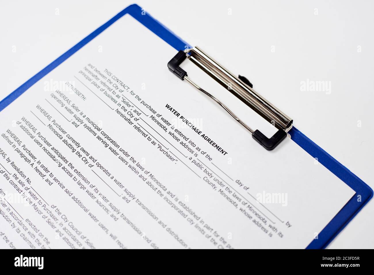 Water purchase agreement hi-res stock photography and images - Alamy