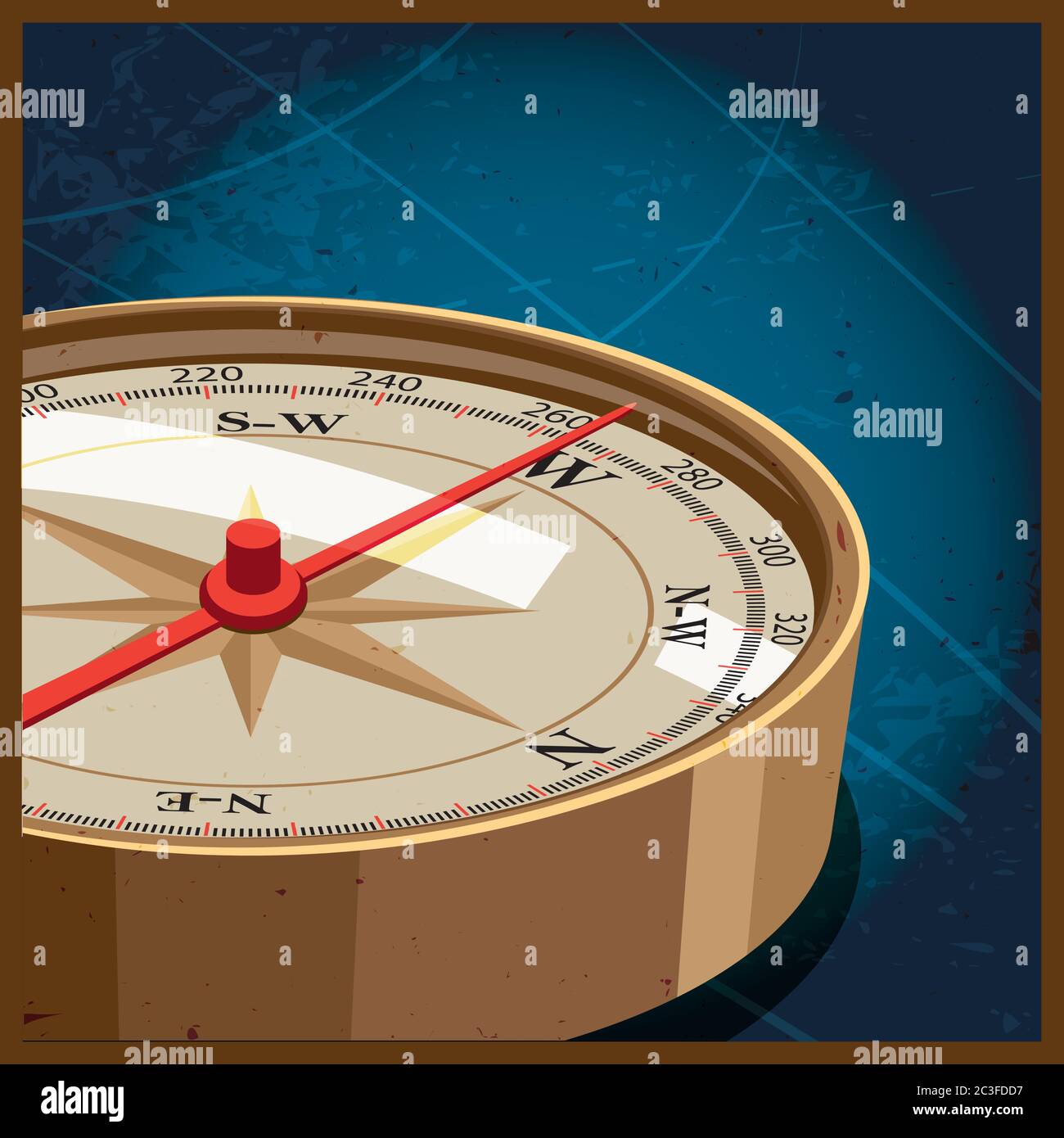 Compass pointing north map Stock Vector Images - Alamy