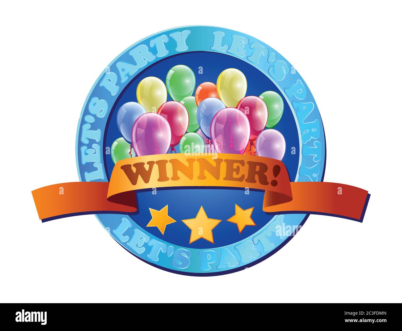 Stylized vector illustration on the theme parties, celebration, fun ...