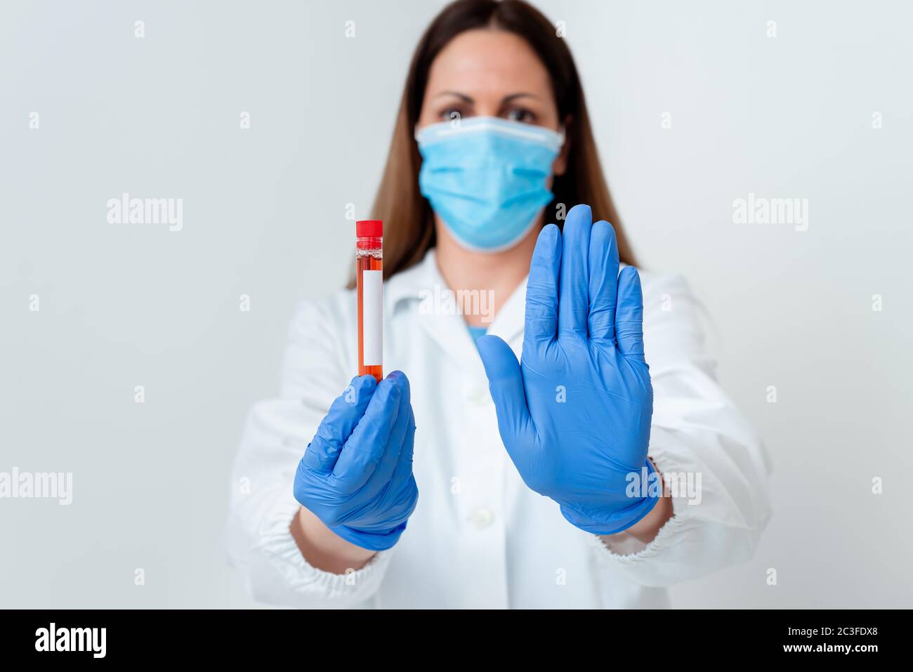 Laboratory Blood Test Sample Shown For Medical Diagnostic Analysis ...