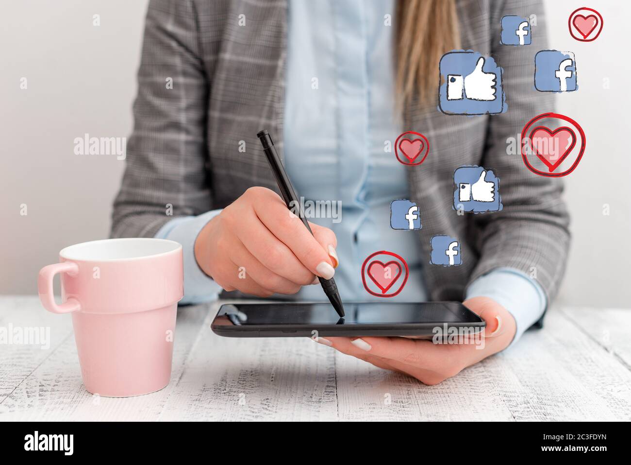 Free Sketch Of Digital Technology Information With Infographic Element ...