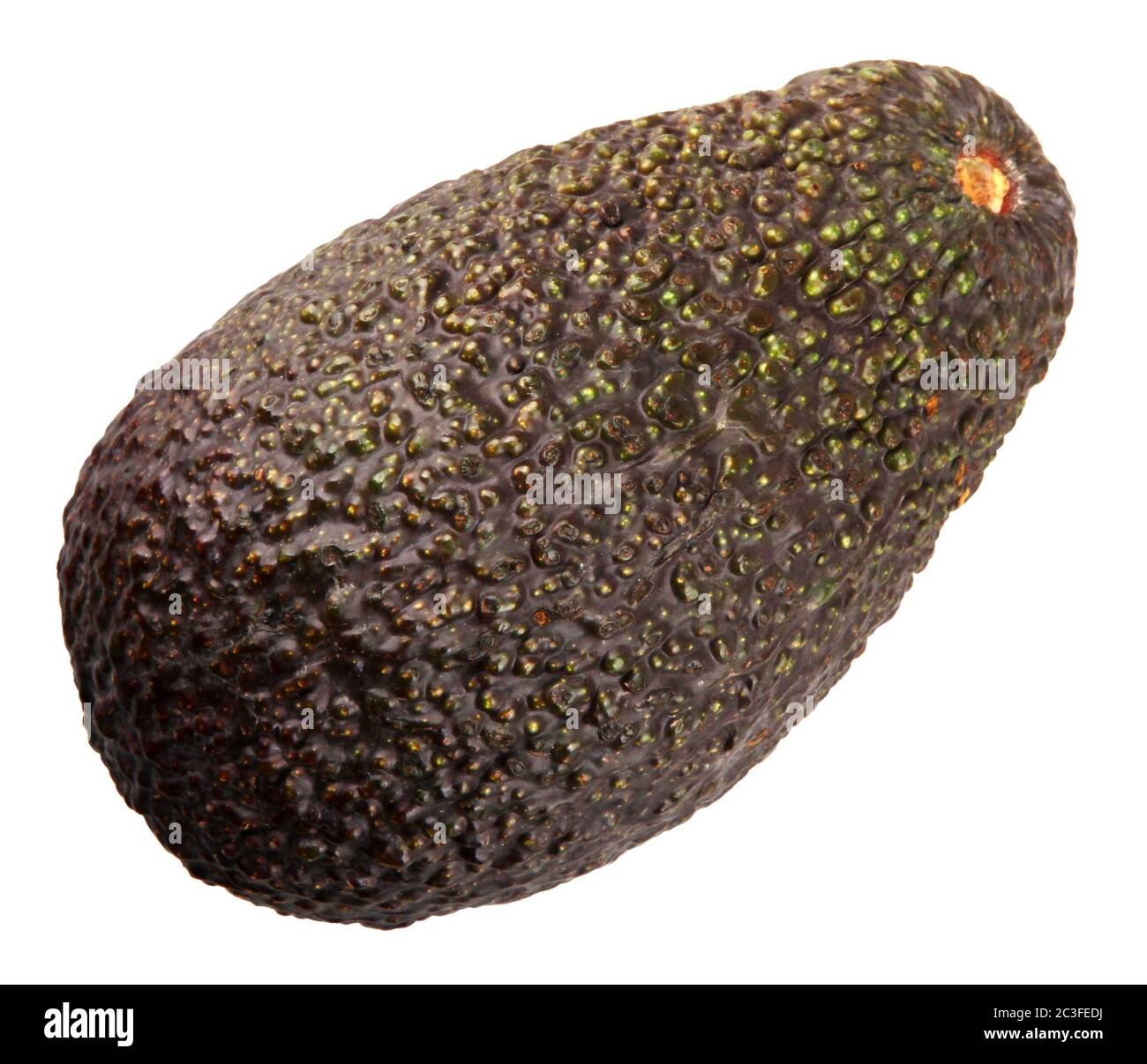 Fresh Hass Avocado Against White Background Stock Photo - Alamy
