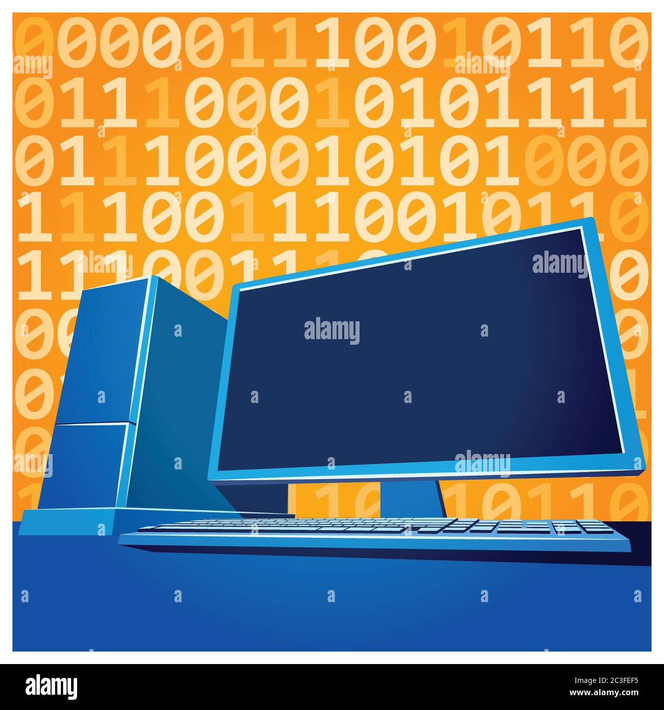 Stylized vector illustration on the theme of programming, mathematical ...