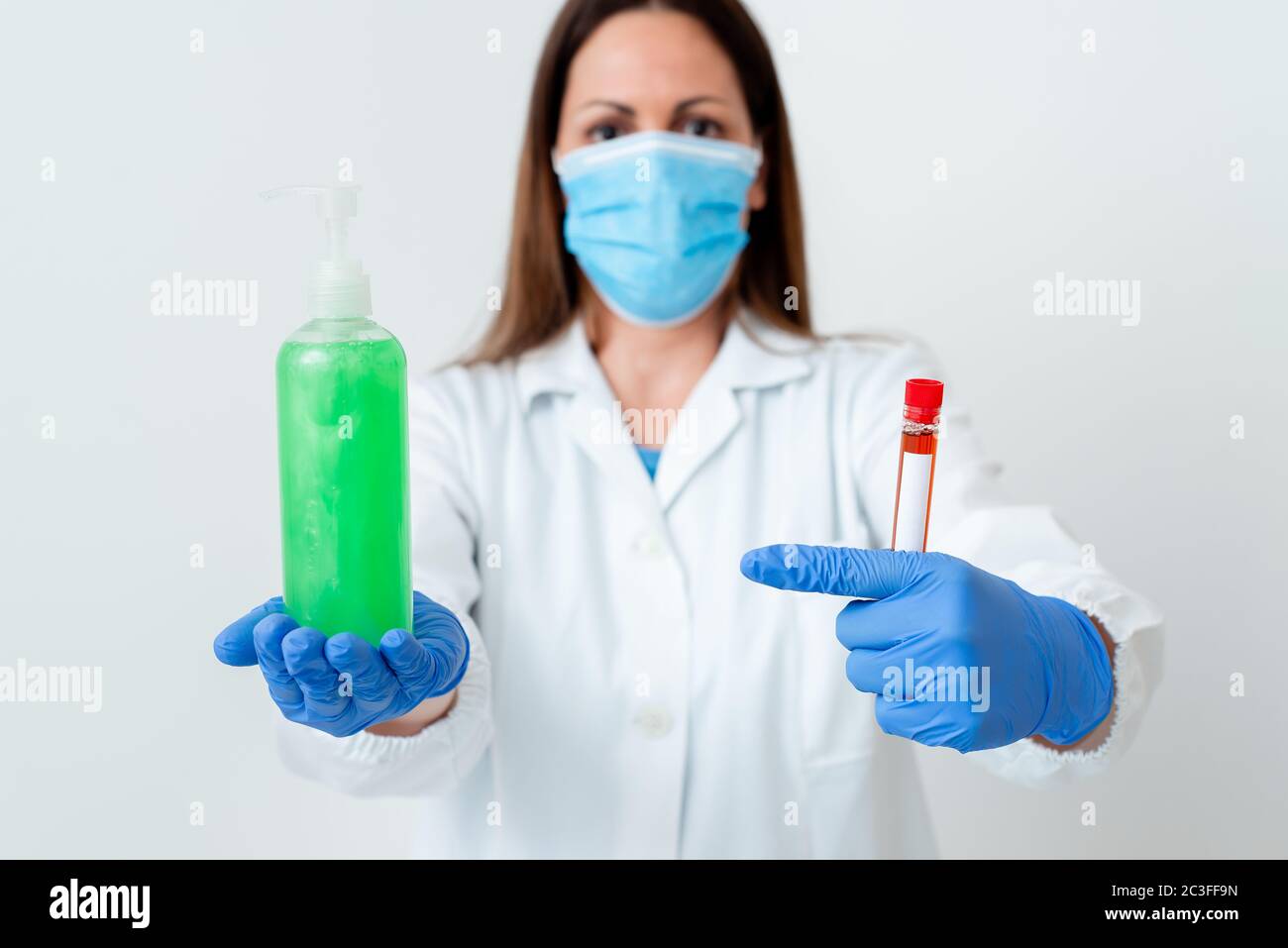 Laboratory Blood Test Sample Shown For Medical Diagnostic Analysis ...