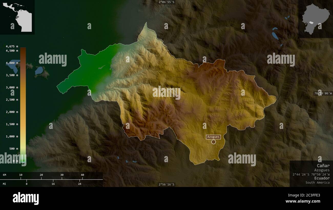 Cañar ecuador map hi-res stock photography and images - Alamy