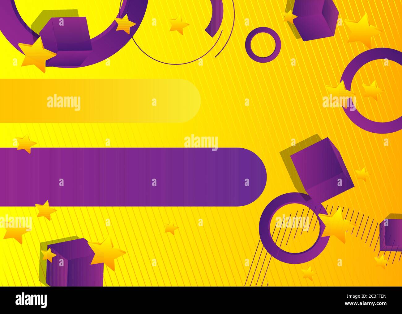 Modern graphic for message board with geometric elements, abstract ...