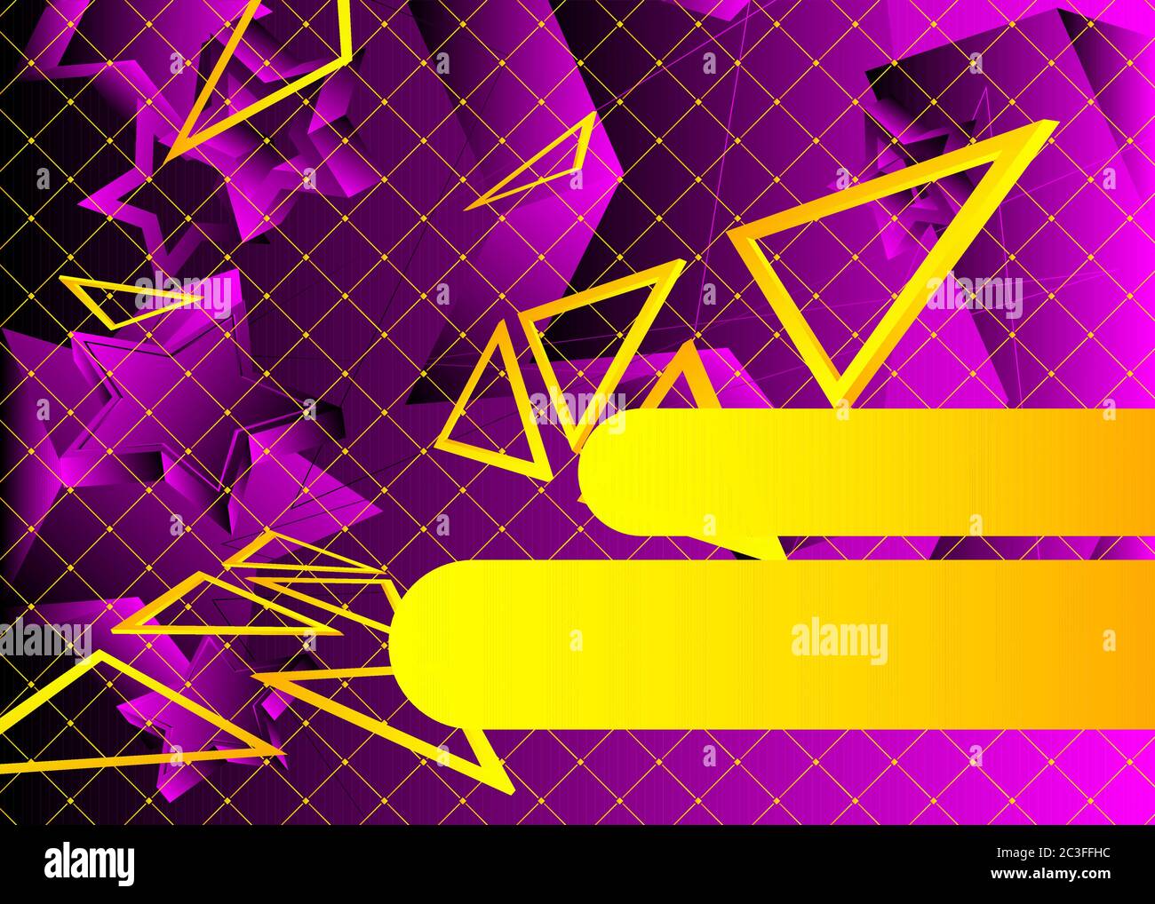 Modern graphic for message board with geometric elements, abstract ...