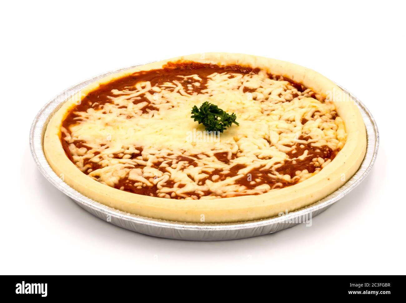Close up of Bolognese Neapolitan Pizza. , tomato sauce, mozzarella ...