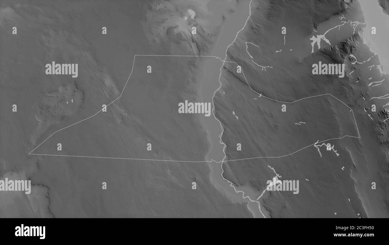 Al minya outline map hi-res stock photography and images - Alamy