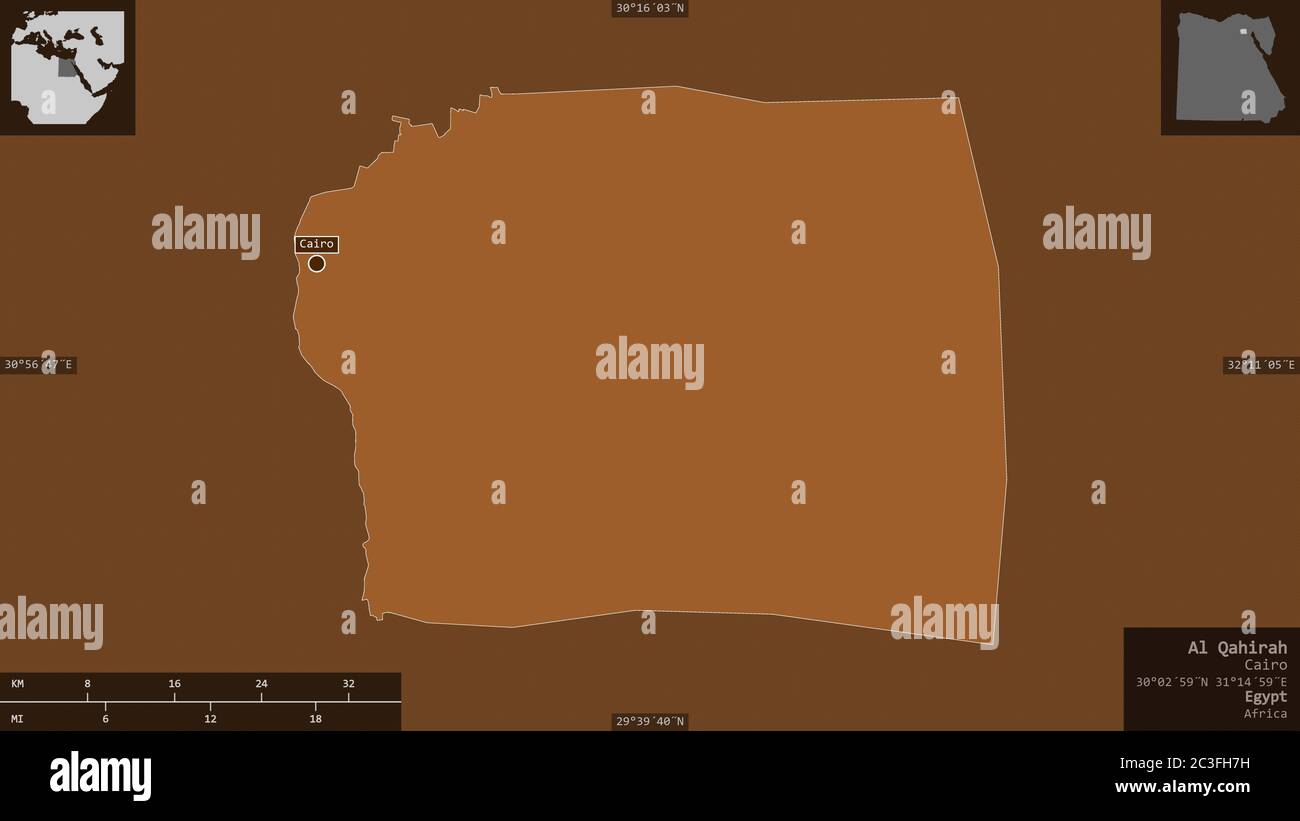 Al qahirah outline map hi-res stock photography and images - Alamy