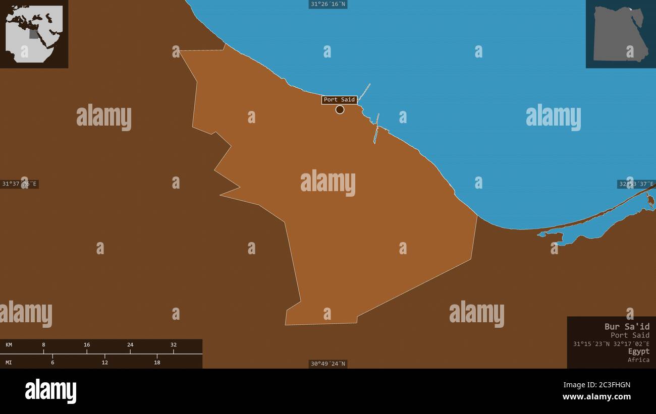 Bur said outline map hi-res stock photography and images - Alamy
