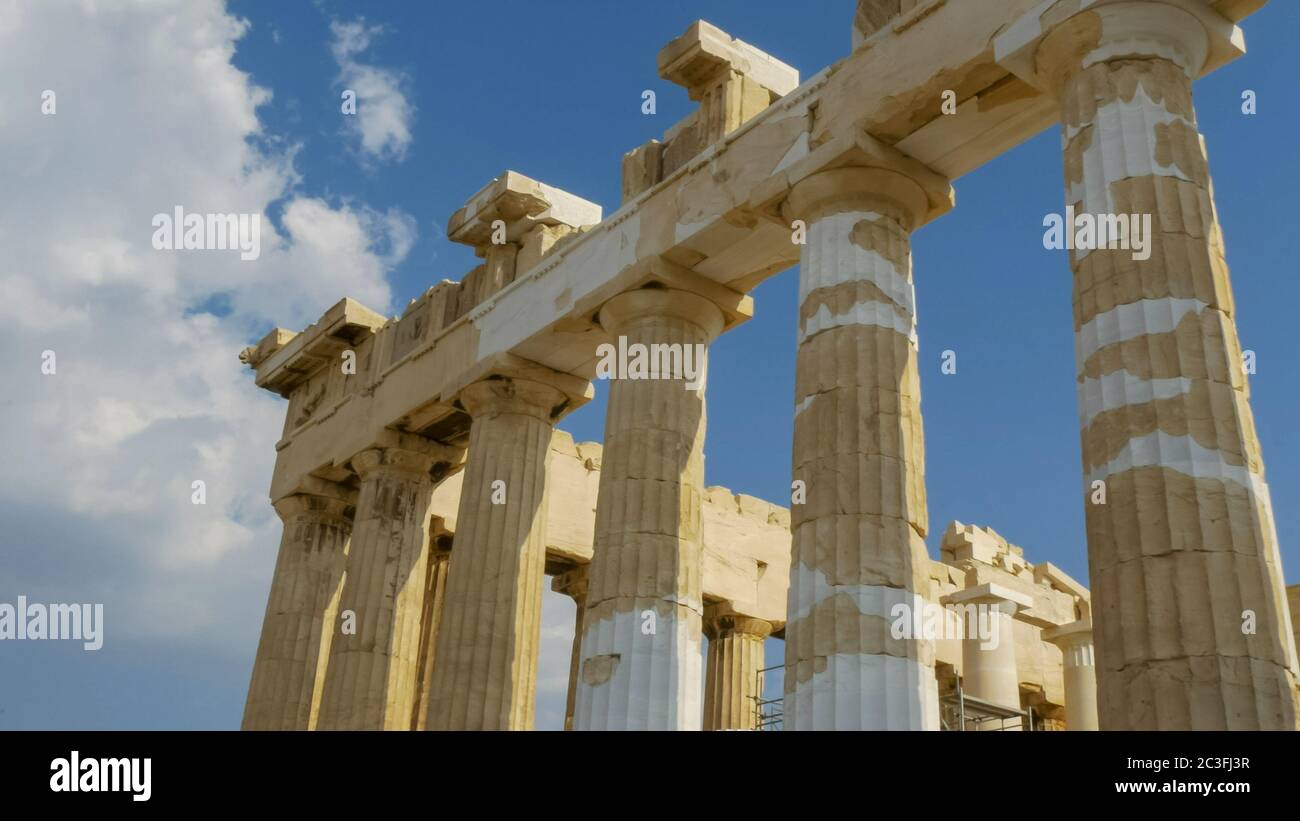 columns of the ancient parthenon in athens Stock Photo - Alamy