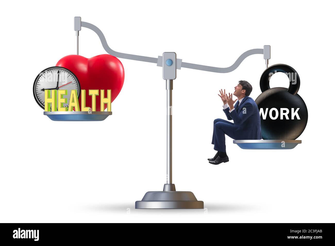 Concept of balance between work and health Stock Photo - Alamy