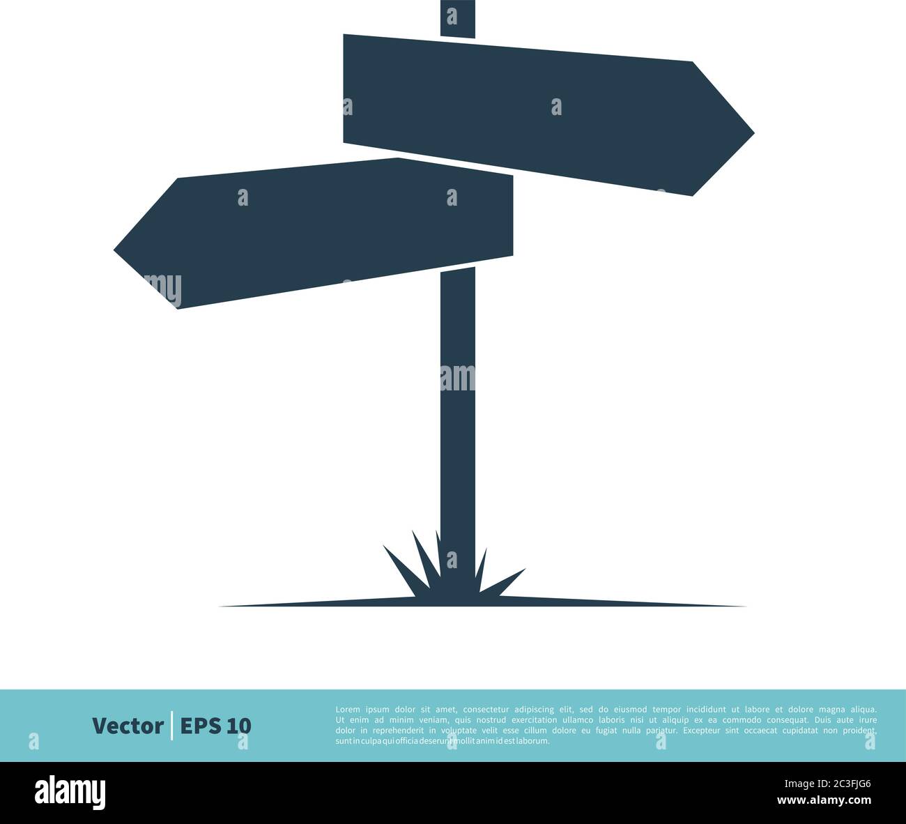 Signboard Icon Vector Logo Template Illustration Design. Vector EPS 10 ...