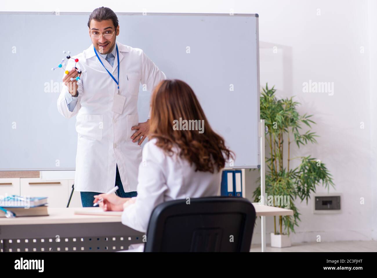 Medical students in the classroom Stock Photo - Alamy