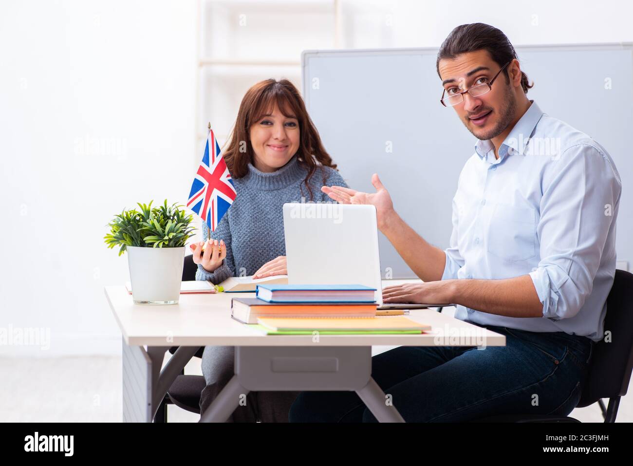 Female school teacher classroom uk hi-res stock photography and images ...