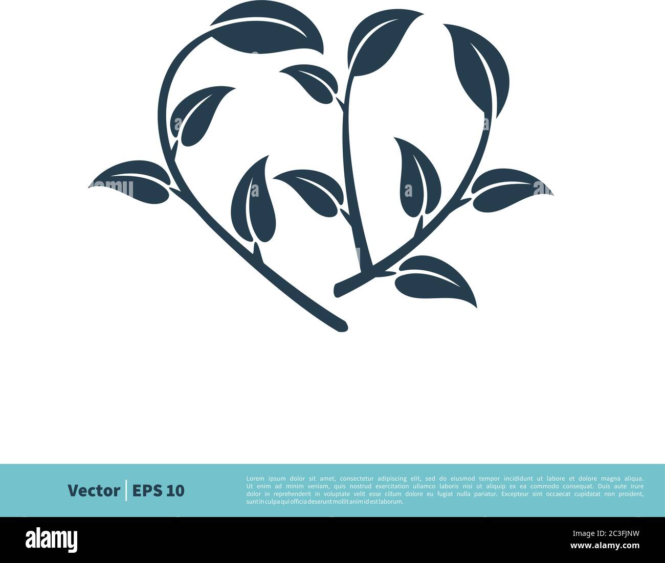 Plant Ornamental Icon Vector Logo Template Illustration Design. Vector ...