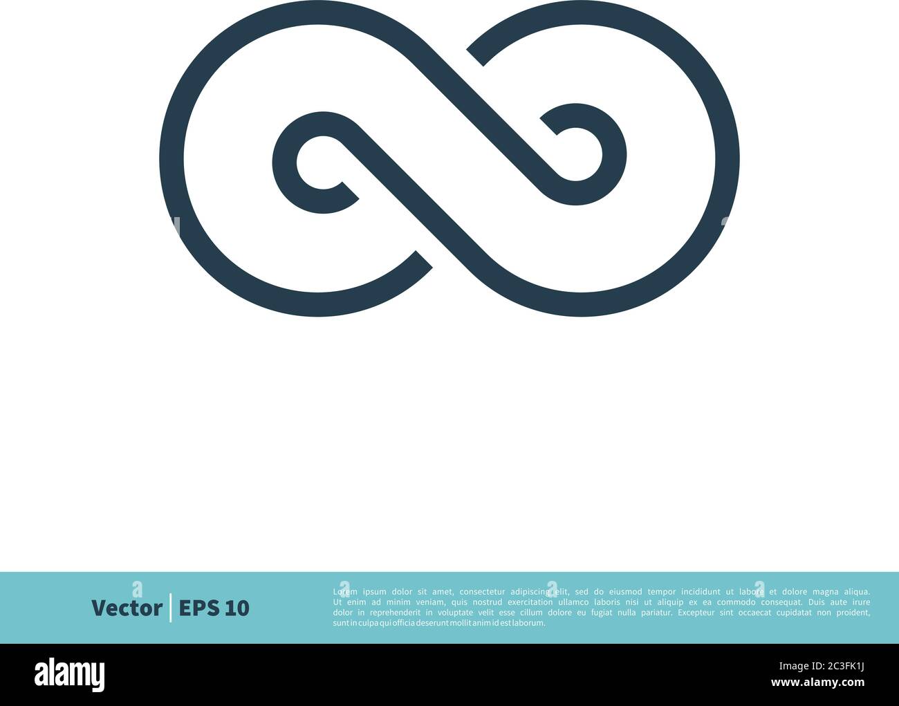 Infinity Line Art Icon Vector Logo Template Illustration Design. Vector ...