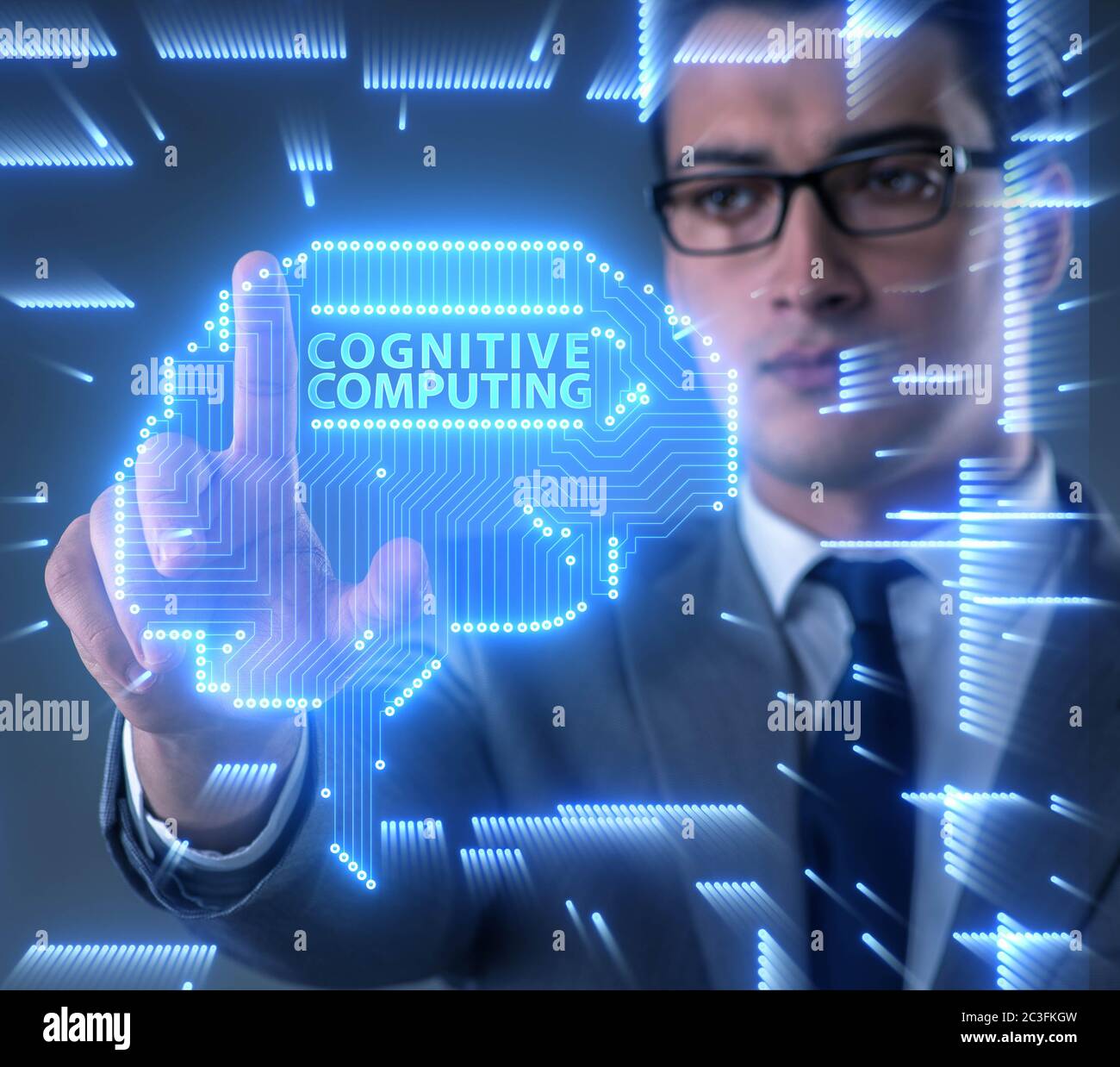Cognitive computing concept as modern technology Stock Photo - Alamy