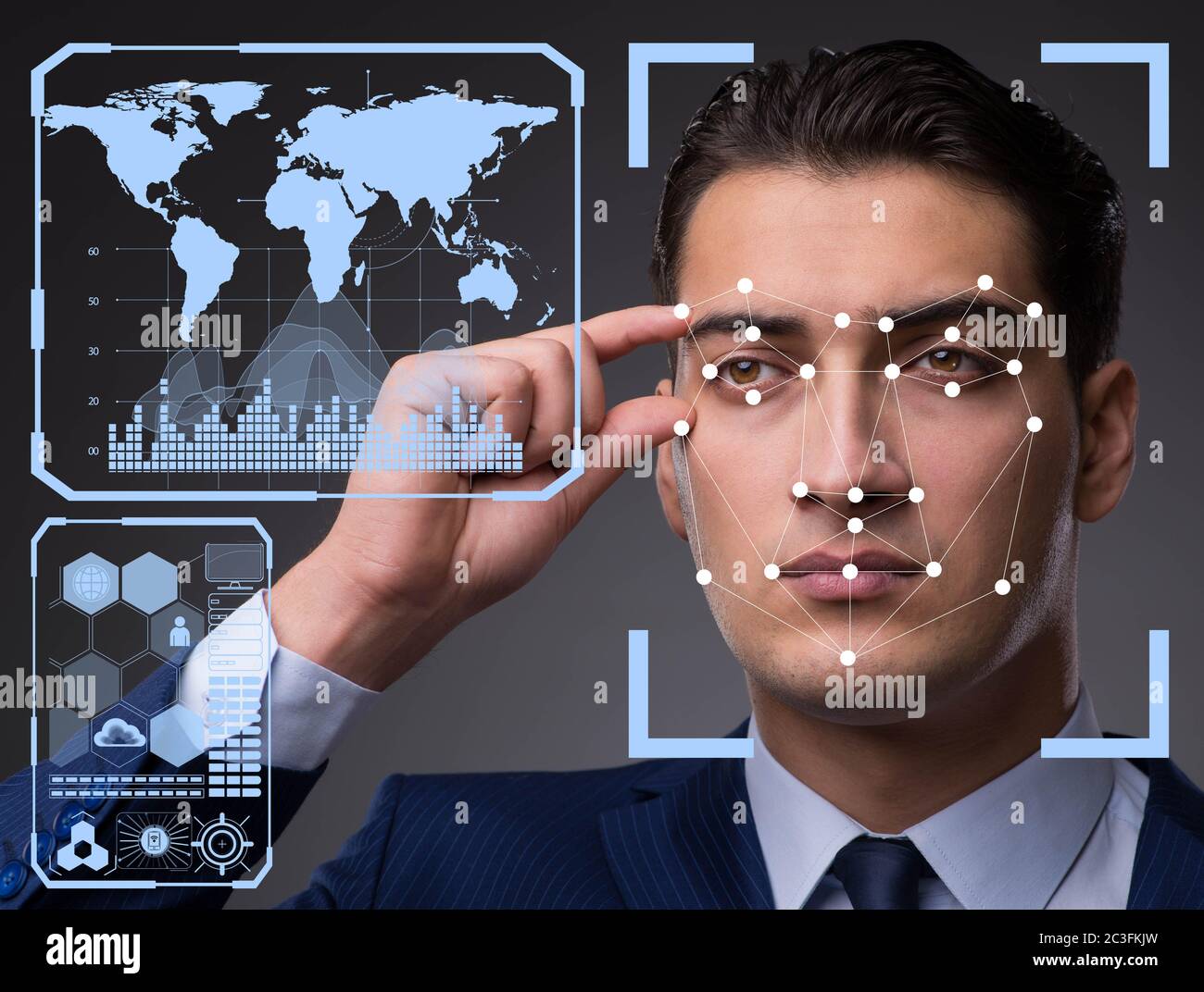 Concept of face recognition software and hardware Stock Photo - Alamy