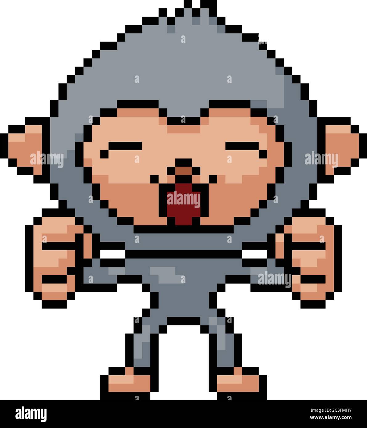 Pixel Monkey Stock Vector Images - Alamy