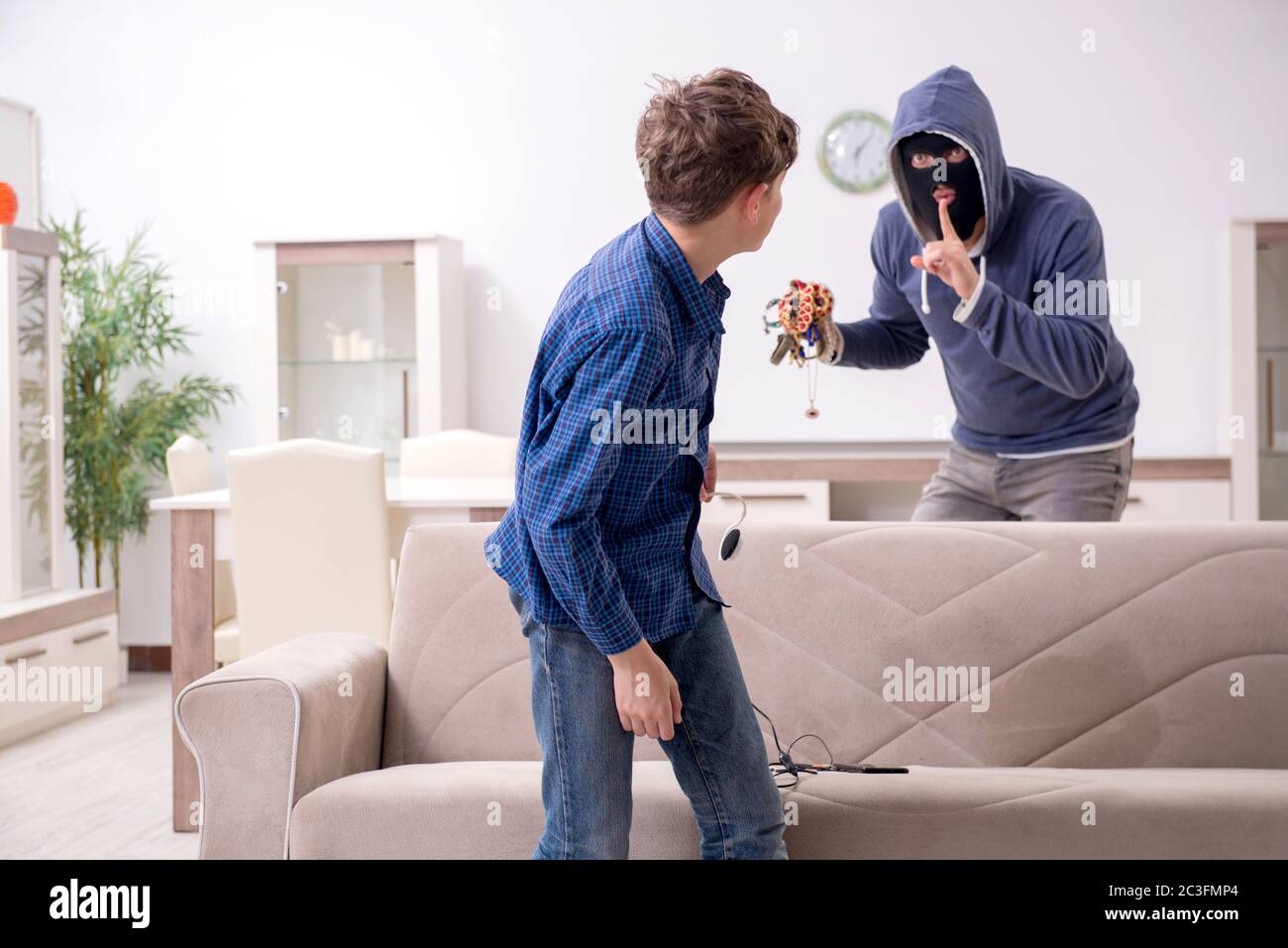 Child abduction concept with young boy Stock Photo - Alamy