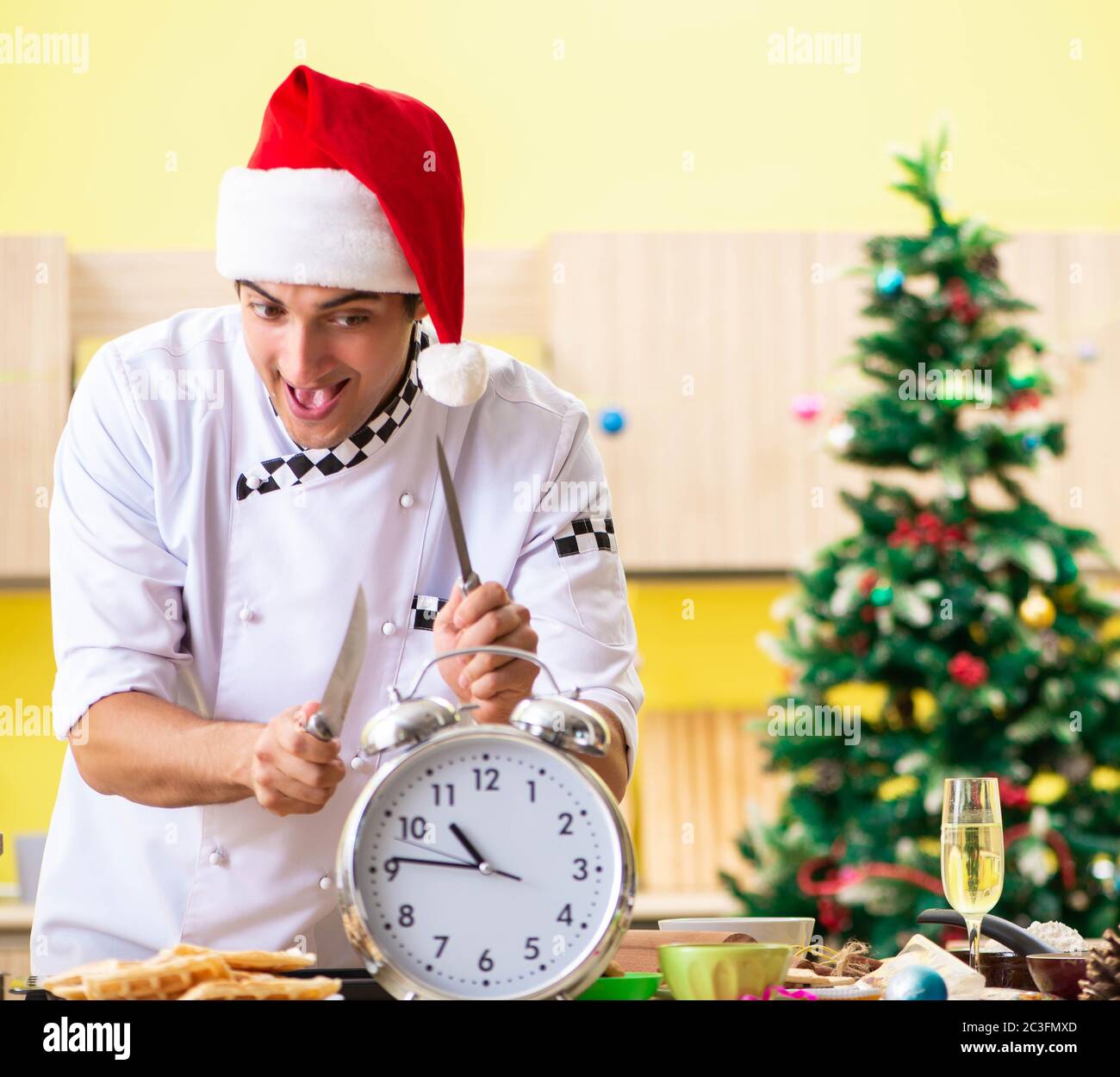 Funny young chef knife in hi-res stock photography and images - Alamy