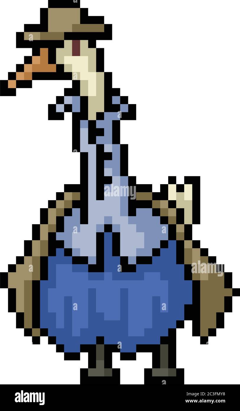 Duck pixel art hi-res stock photography and images - Alamy